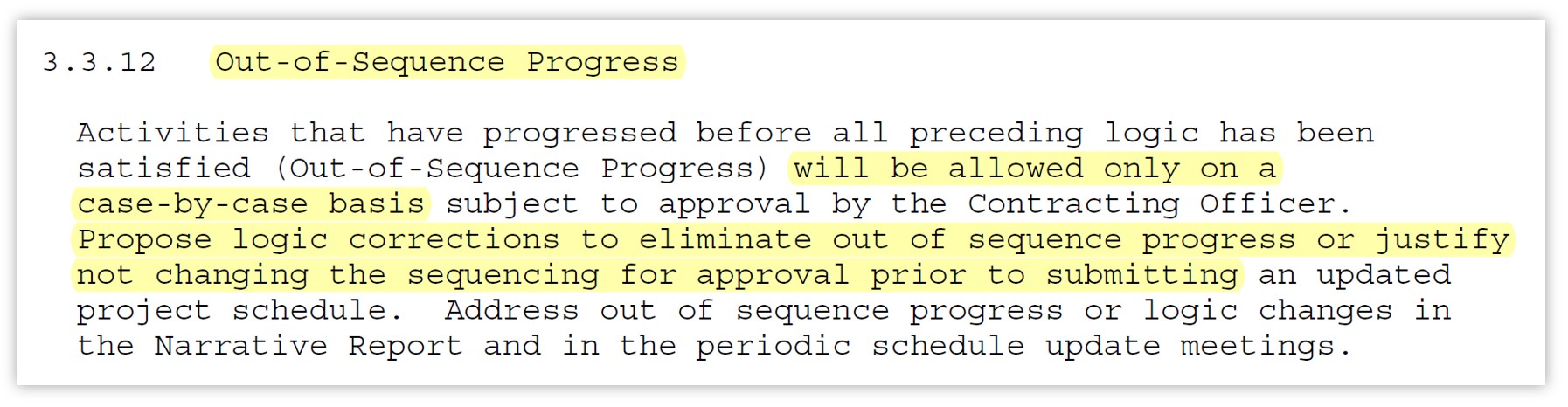 USACE Schedule Narratives | CPM Schedule Solutions | Construction Scheduling Consulting, USACE ...